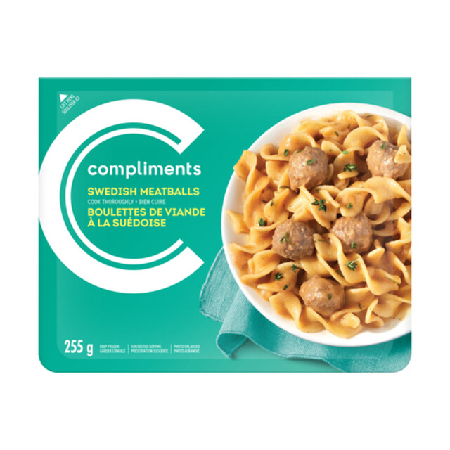 Compliments Frozen Entrée Swedish Meatballs 255 g - Voilà Online ...