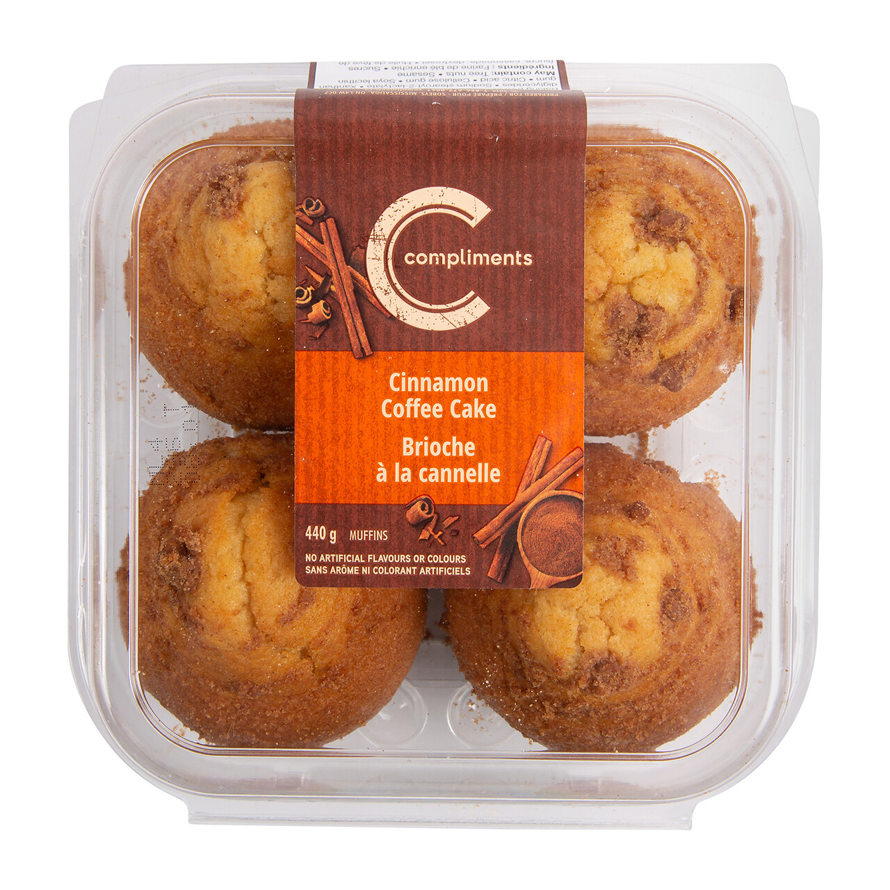 Compliments Muffins Cinnamon Swirl Coffee Cake 440 g - Voilà Online ...