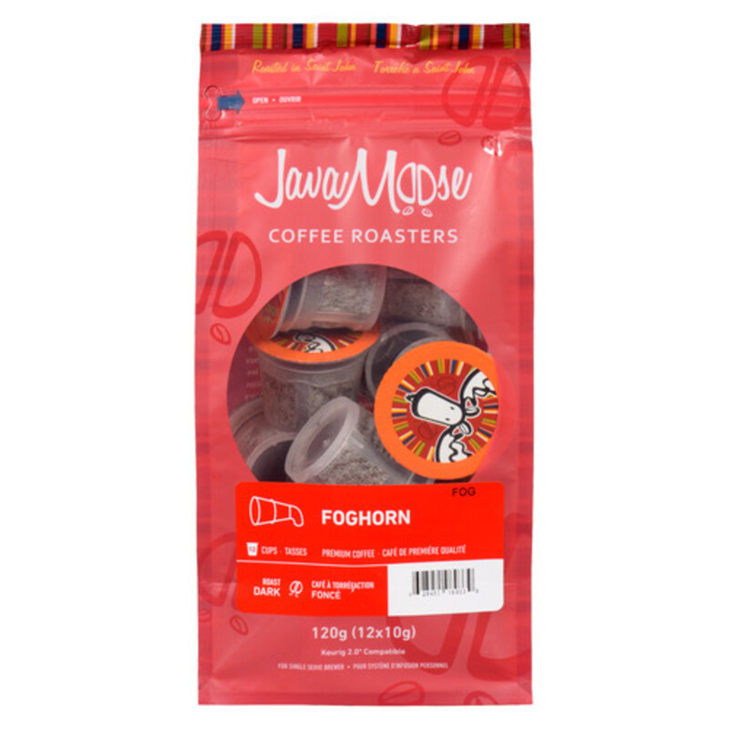 Java Moose Foghorn Blend Coffee 12 K-Cups 120 g - Voilà Online Groceries & Offers