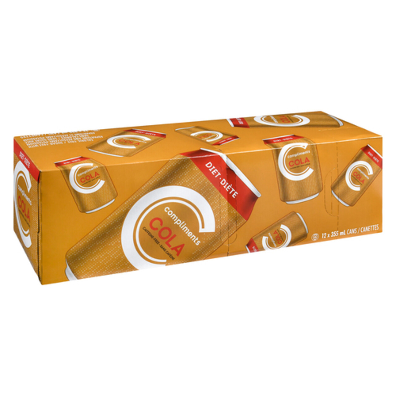 Compliments Caffeine-Free Diet Cola 12 x 355 ml (cans) - Voilà Online ...