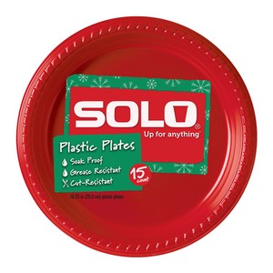 Solo Holiday Squared Plastic Plates 10.25-Inch 15 Pack - Voilà Online ...
