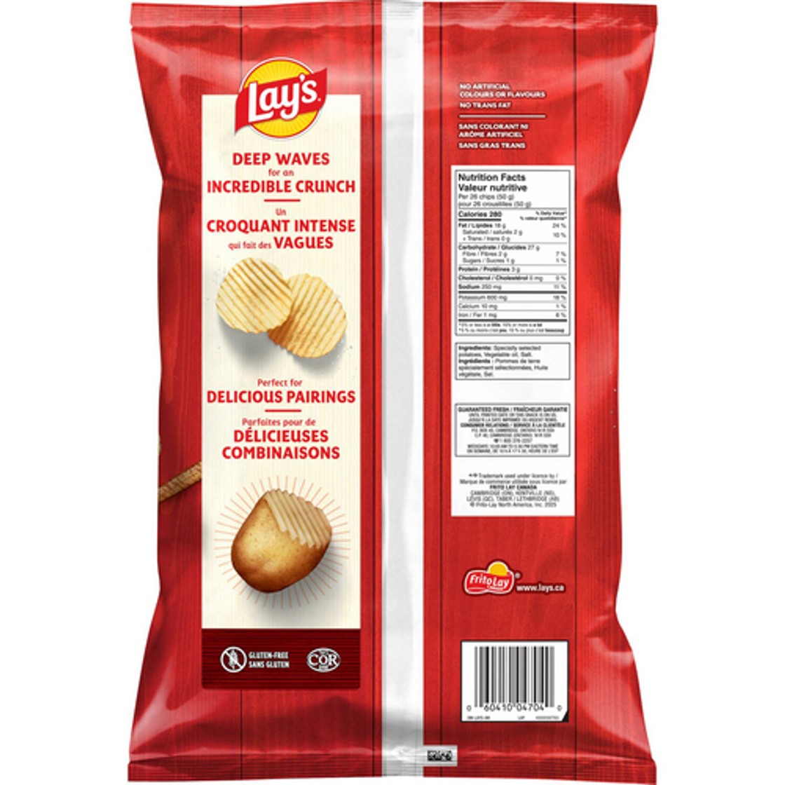 Lay's Wavy Potato Chips Original 235 g - Voilà Online Groceries & Offers