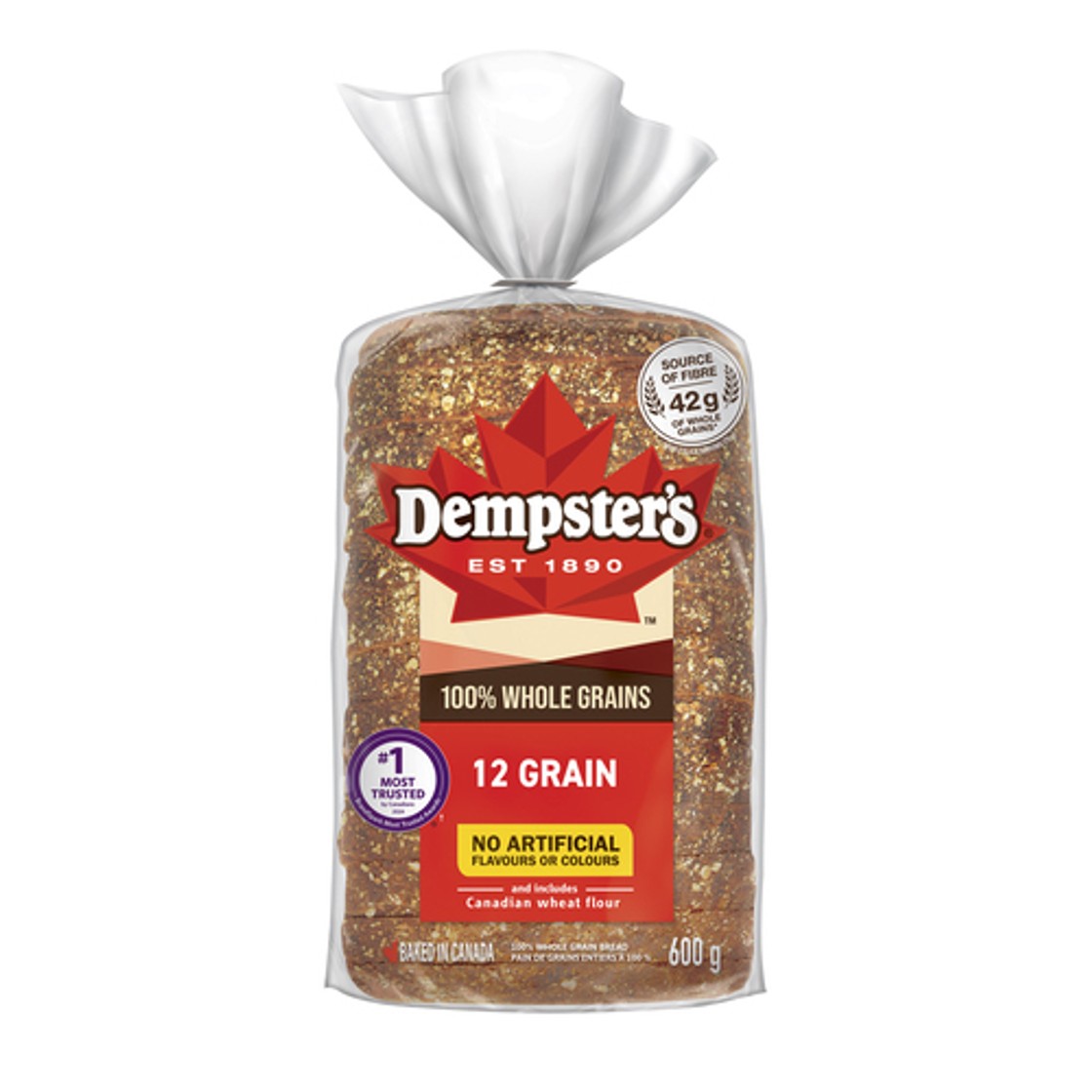 Dempster’s 100% Whole Grains Bread 12 Grain 600 g - Voilà Online ...
