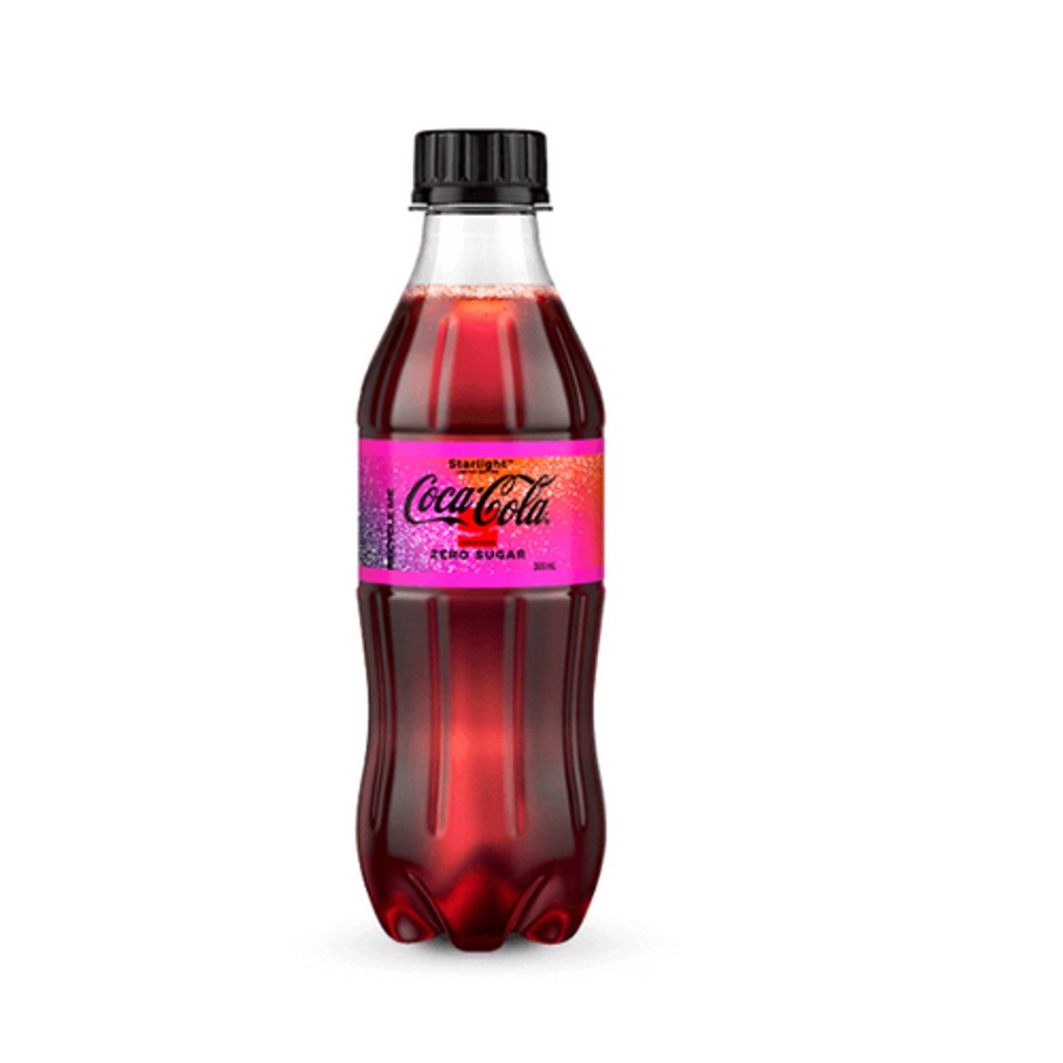 Coca-Cola Zero Sugar Soft Drink Starlight 300 ml (bottle) - Voilà ...