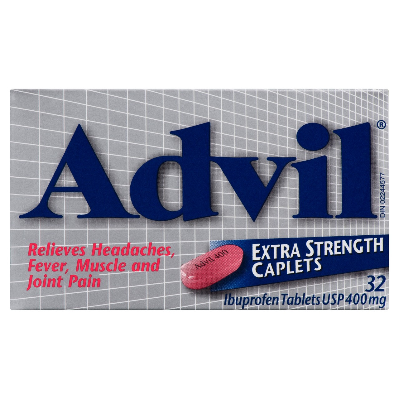 Advil Ibuprofen Tablets Extra Strength 400 mg Caplets 32 Count - Voilà ...
