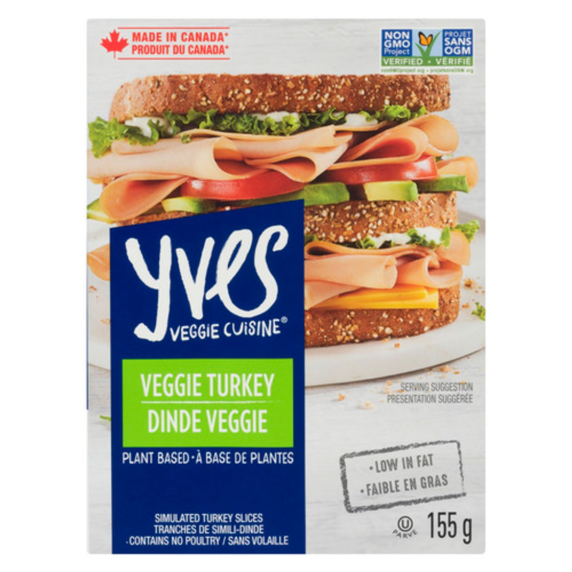 Yves Veggie Cuisine Low In Fat Plant Based Turkey Slices 155 g - Voilà ...