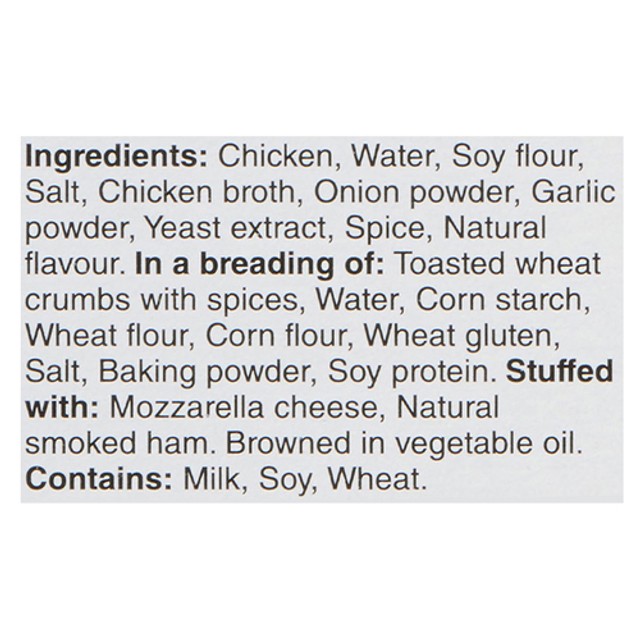 Prime Frozen Stuffed Chicken Ham & Mozzarella Raised Without ...