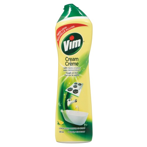 Vim Pureboost Cream Cleaner Lemon Scent Multi Surface Cleaner 500 ml ...