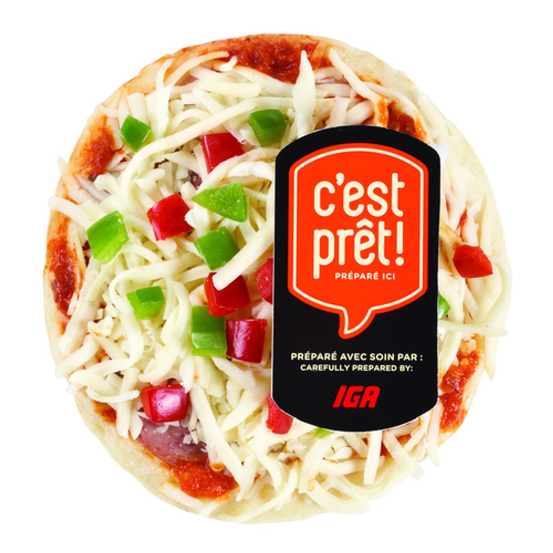 C'est Prêt! Pizza All Dressed 5 Inch 175 g - Voilà Online Groceries ...