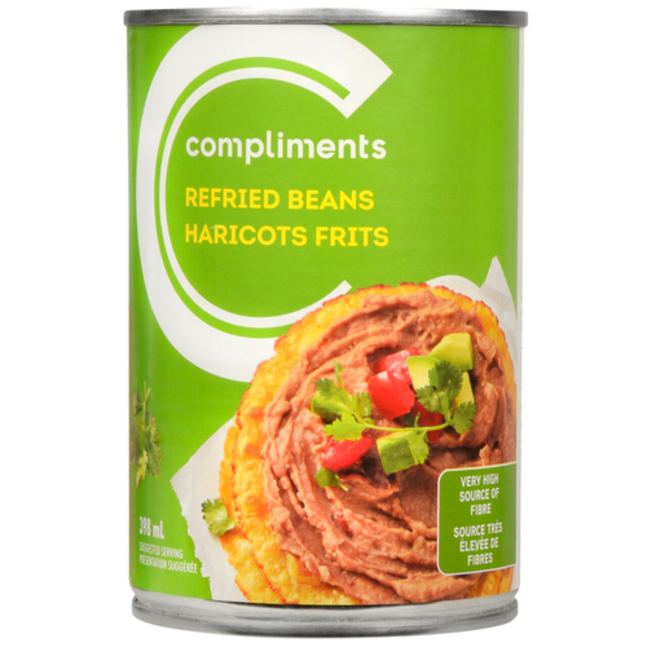 Compliments Refried Beans 398 ml - Voilà Online Groceries & Offers