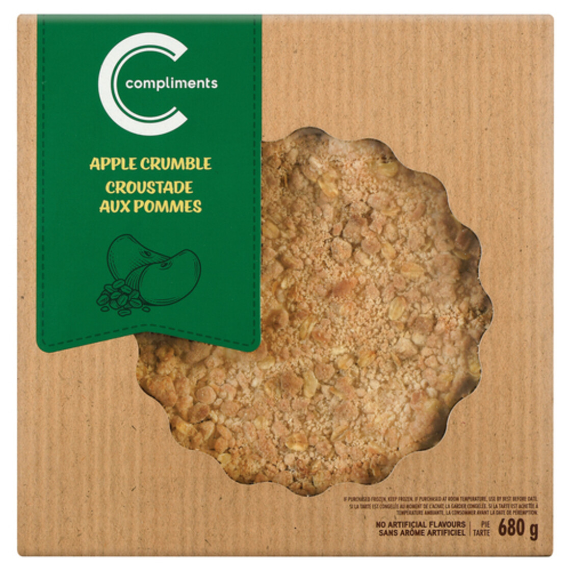 Compliments Pie Apple Crumble 8 Inch 680 g (frozen) - Voilà Online ...