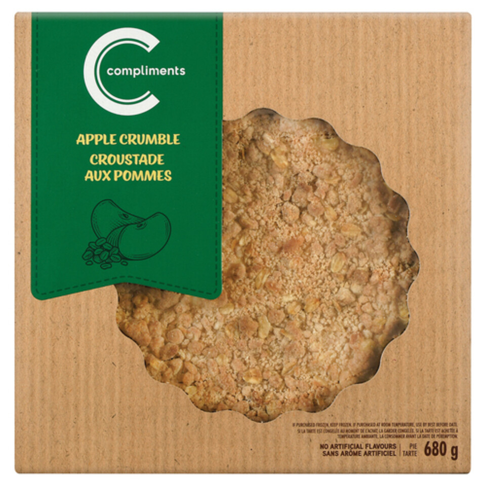 Compliments Pie Apple Crumble 8 Inch 680 g (frozen) - Voilà Online ...