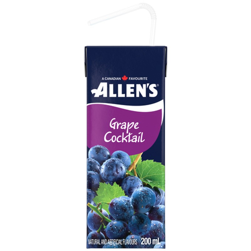 Allen's Grape Cocktail Juice Boxes 8 x 200 ml - Voilà Online Groceries ...