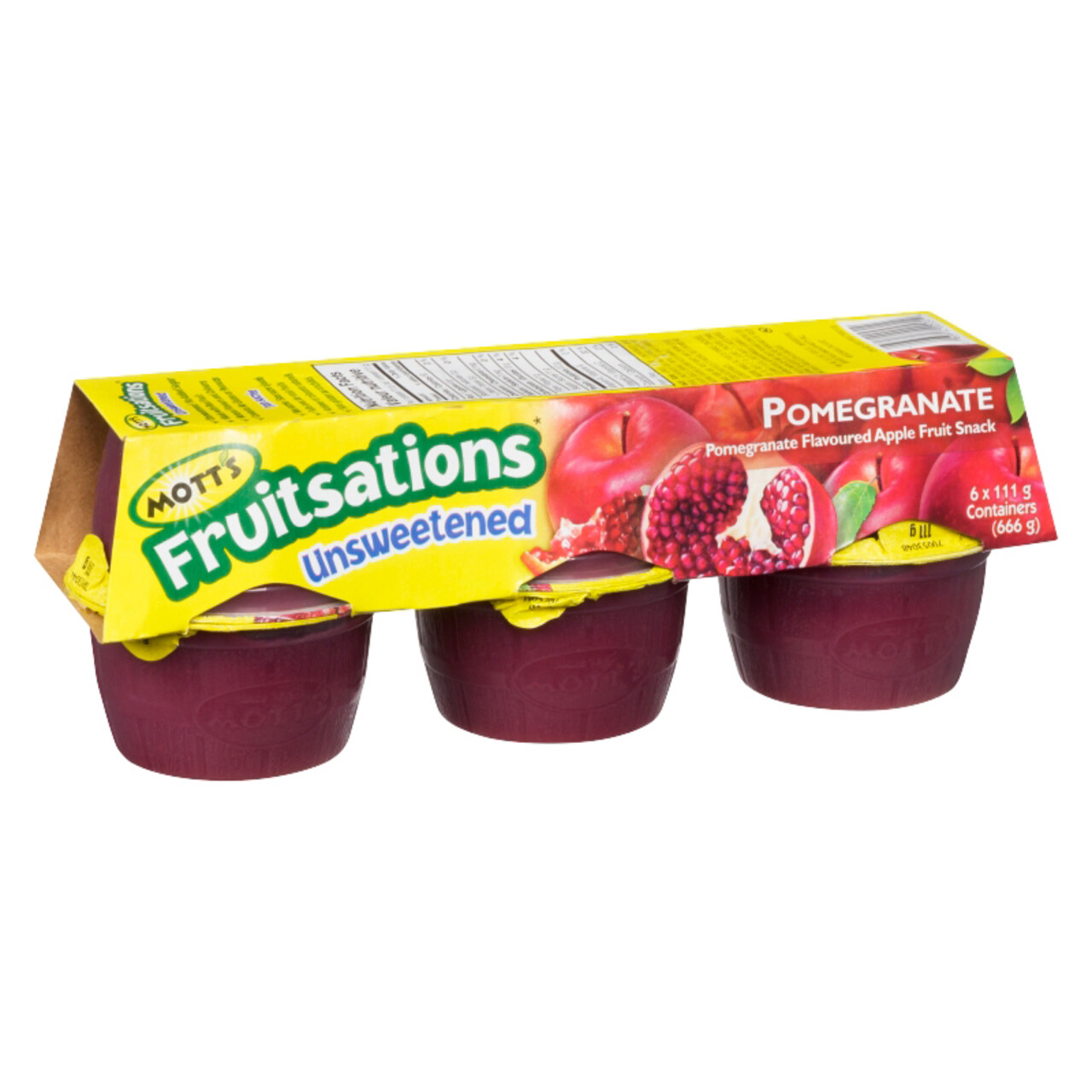 Mott's Fruitsations Apple Fruit Snacks Unsweetened Pomegranate 6 x 111 ...