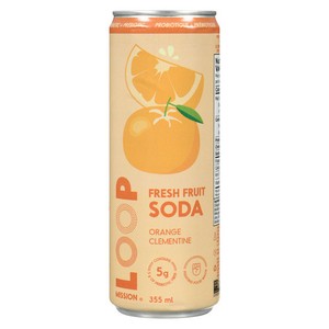 Loop Mission Soda Fresh Fruit Orange Clementine 355 ml (can) - Voilà ...