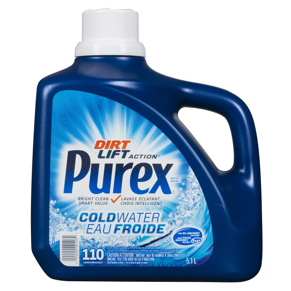 Purex Cold Water Ultra Concentrated Liquid Laundry Detergent 110 Loads ...