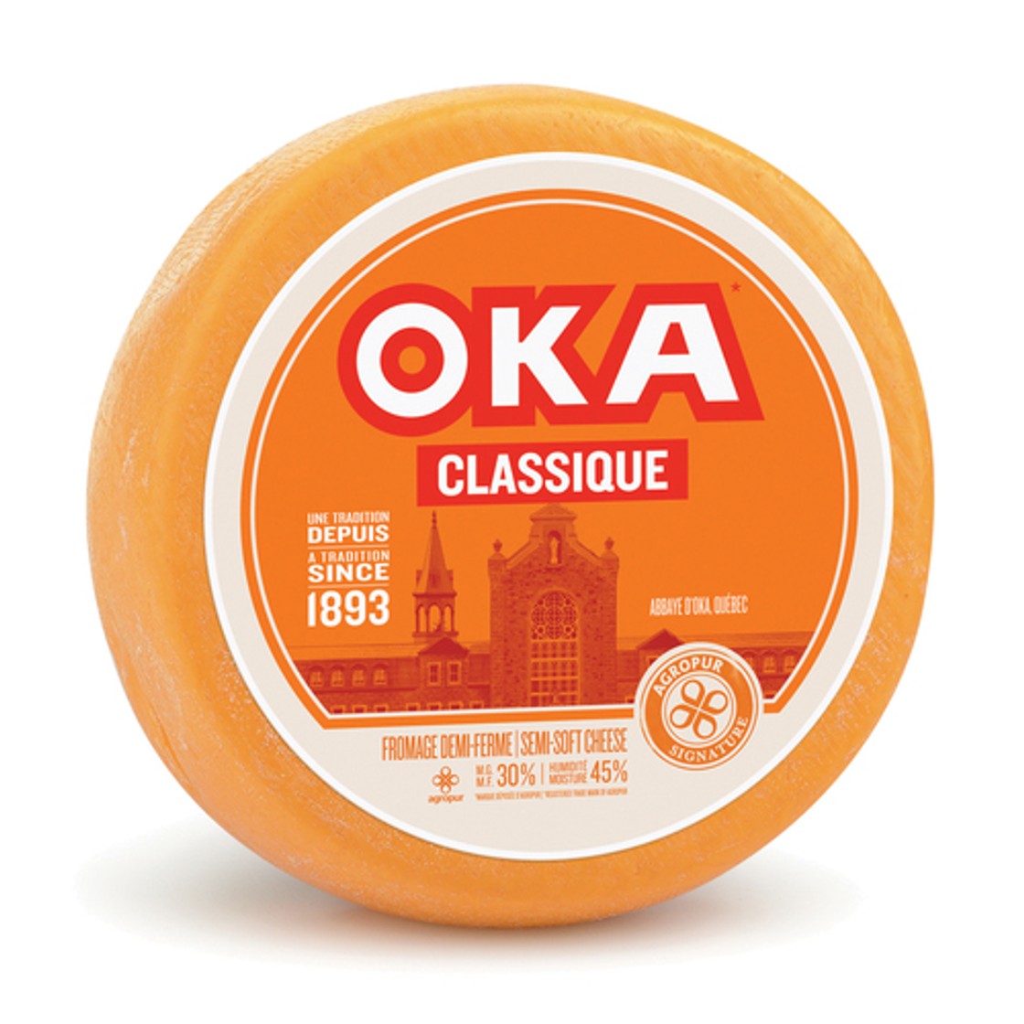 OKA Semi-Soft Cheese Classique 1 kg - Voilà Online Groceries & Offers
