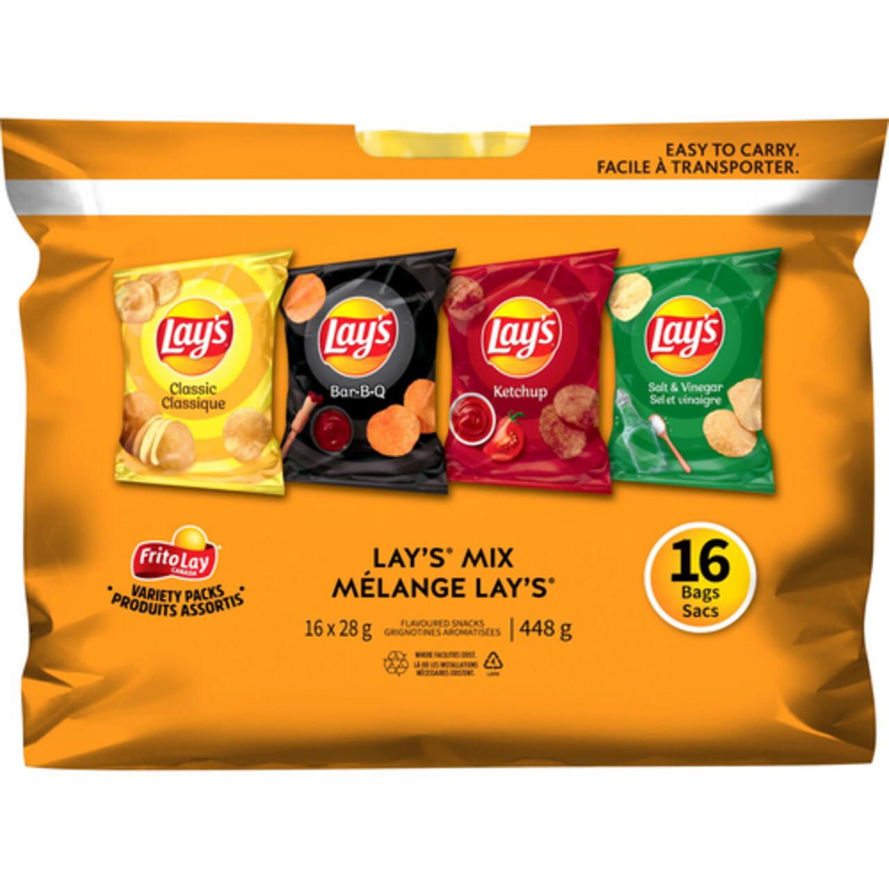 Frito Lay Multipack Lay's Mix 16 count 448 g - Voilà Online Groceries ...