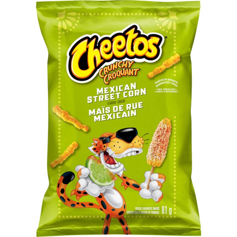 Cheetos Crunchy Mexican Street Corn Flavour Cheese Flavoured Snacks 81 ...