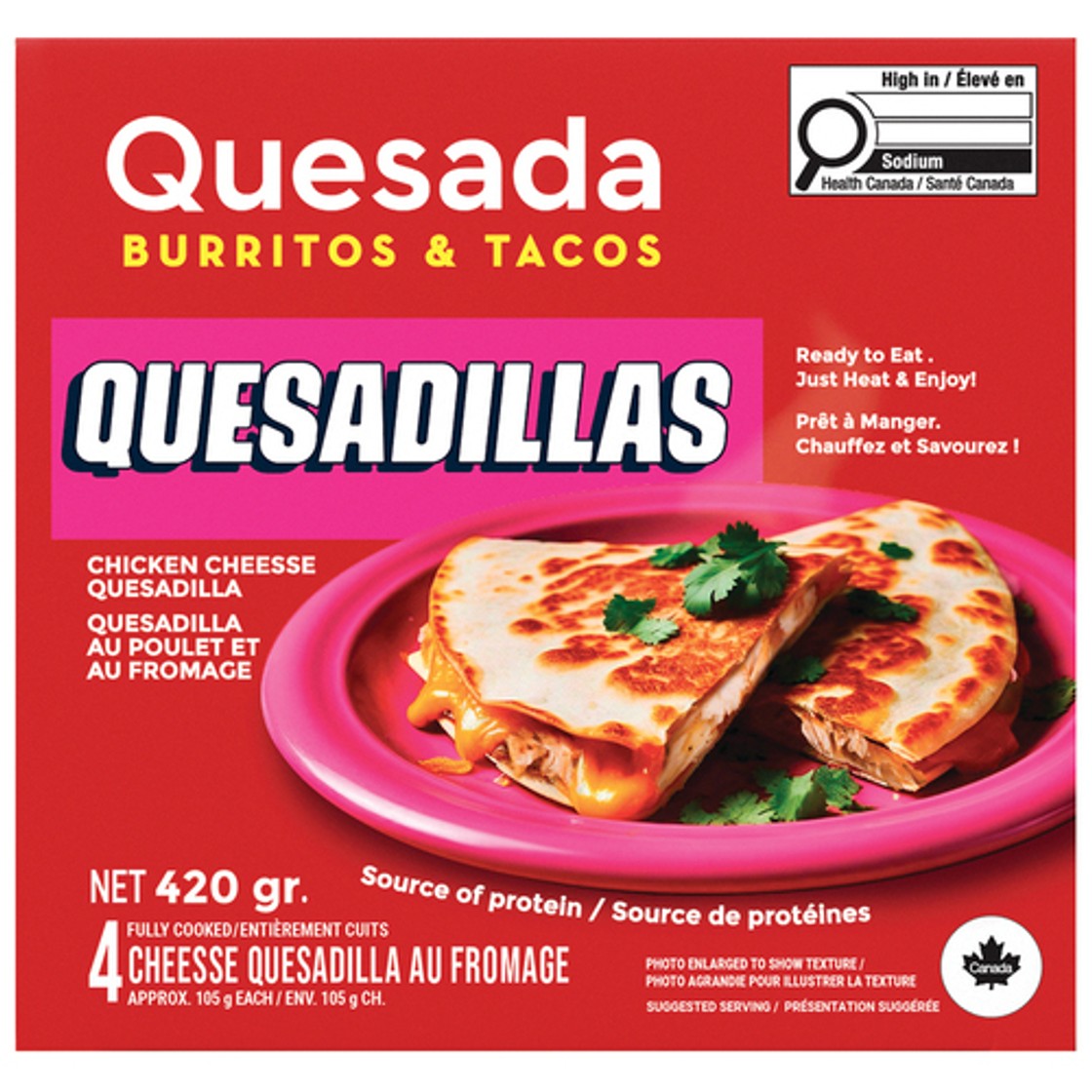 Quesada Quesadilla Chicken Cheese 420 g - Voilà Online Groceries & Offers