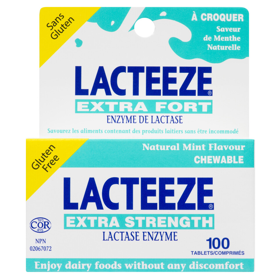 Lacteeze Lactase Enzyme Extra Strength Chewable Tablets 100 EA - Voilà ...
