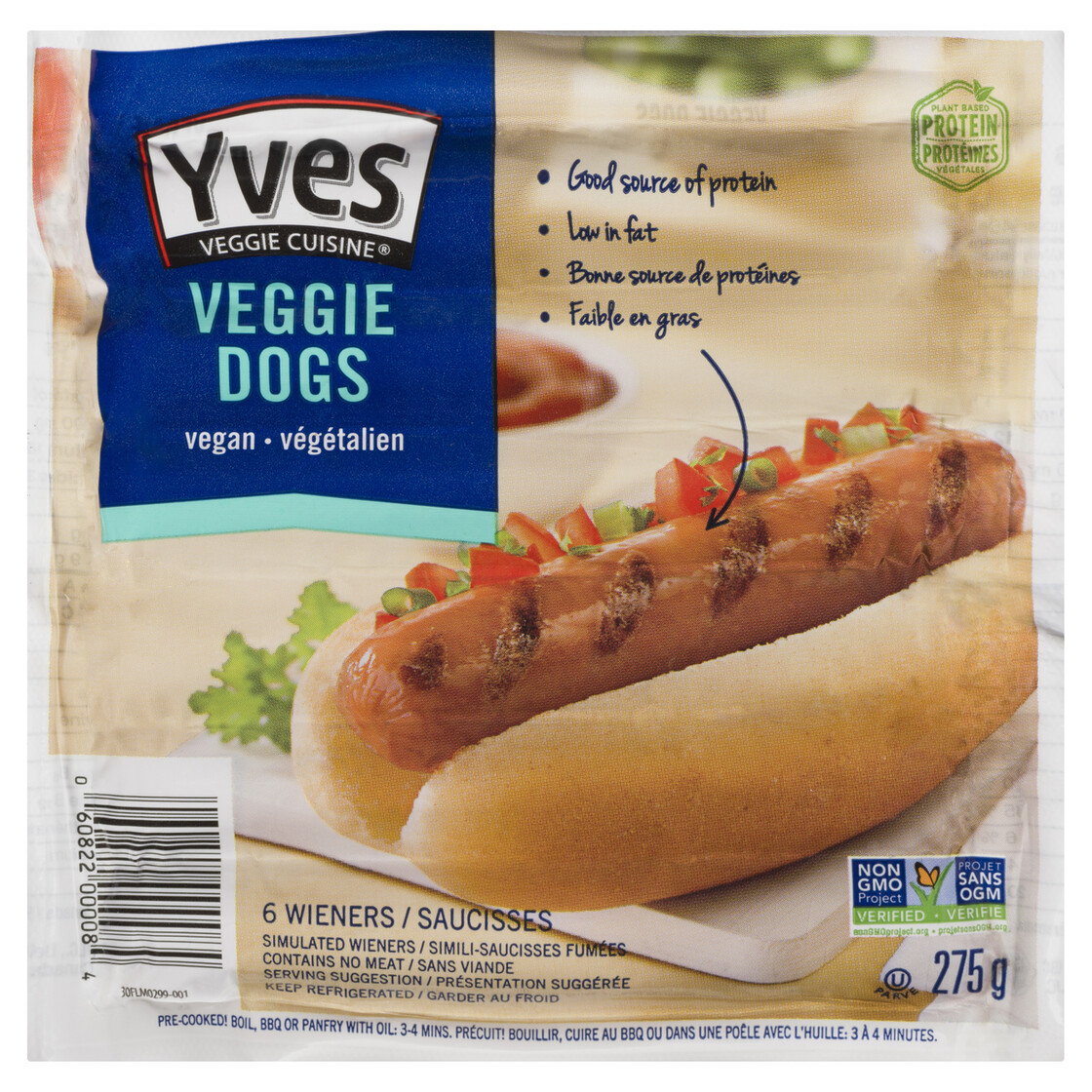 Yves Veggie Cuisine Veggie Dogs 275 g - Voilà Online Groceries & Offers