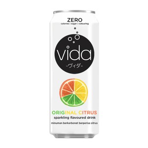 Vida Sparkling Water Citrus 325 ml (can) - Voilà Online Groceries & Offers