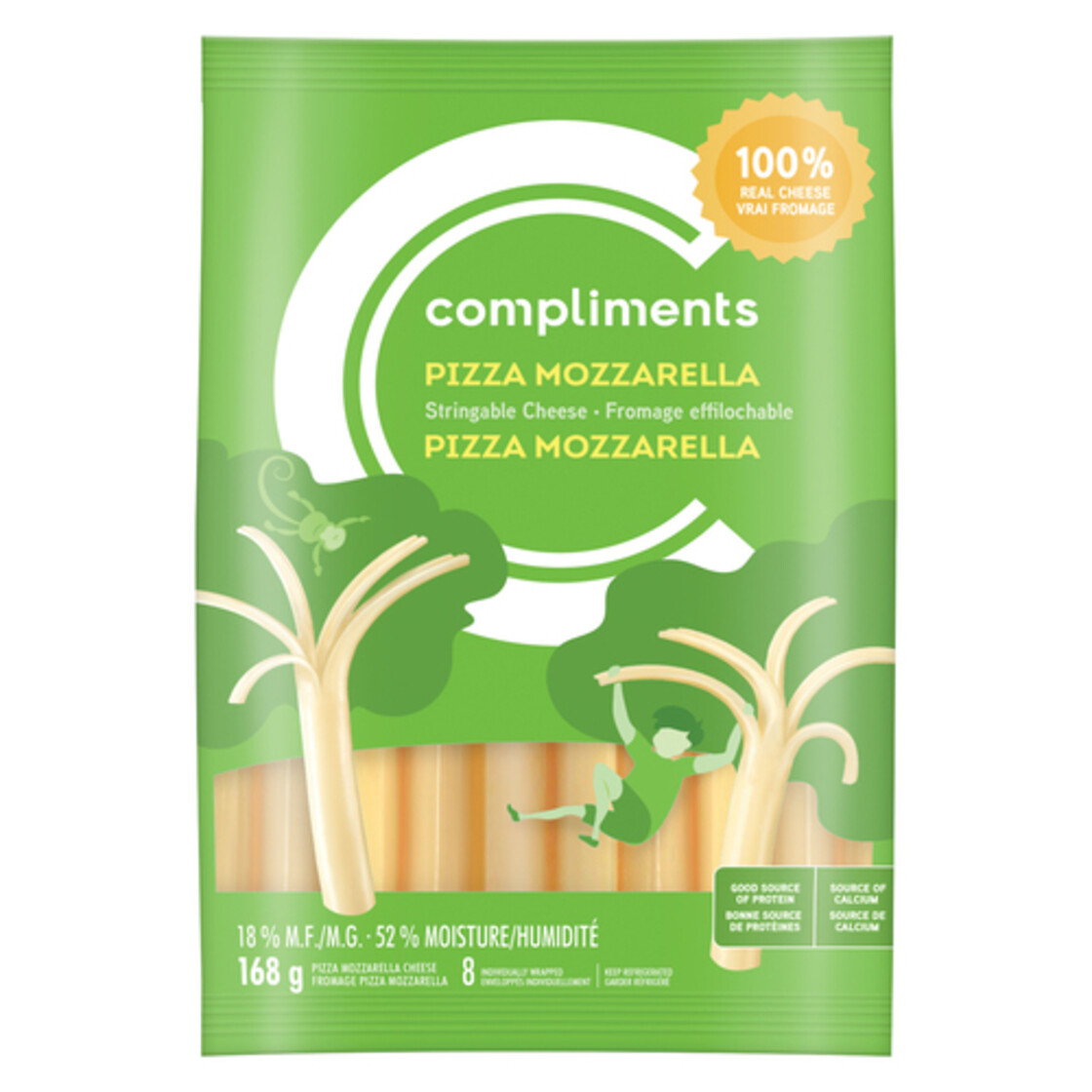 Compliments Cheese Strings Pizza Mozzarella 168 g - Voilà Online ...
