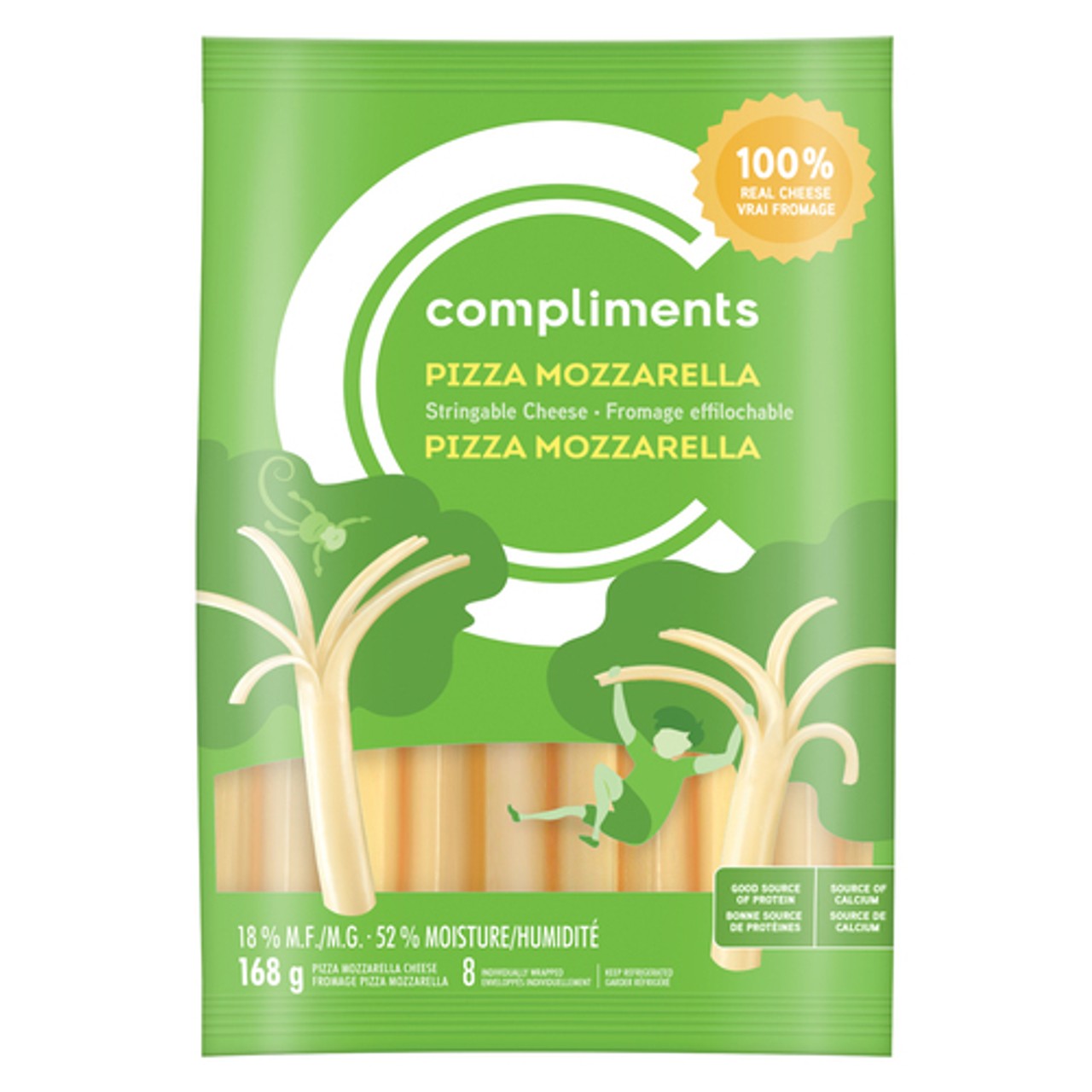 Compliments Cheese Strings Pizza Mozzarella 168 g - Voilà Online ...