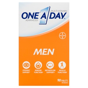 One A Day Advanced Multi-Vitamins Tablets Men's Formula 90 EA - Voilà ...