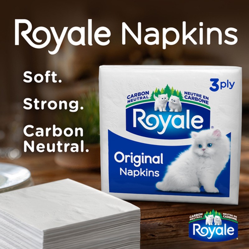 Royale Dinner Napkins Original 3 Ply 75 Napkins - Voilà Online ...