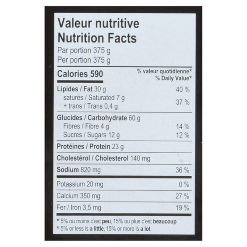 RICARDO Frozen Pasta Pesto Shrimp 375 g - Voilà Online Groceries & Offers