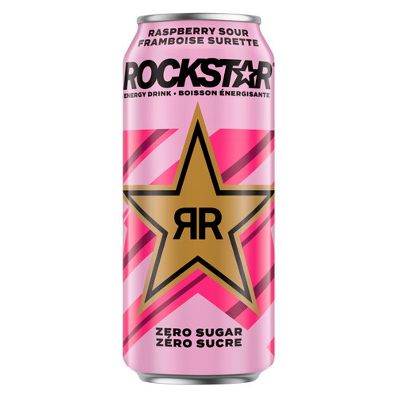 Rockstar Energy Drink Zero Sugar Raspberry Sour 473 ml (can) - Voilà ...