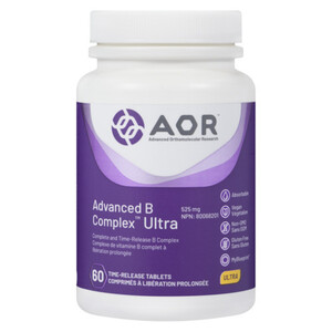 AOR Advanced B Complex Ultra 525 mg Time-Release Tablets 60 Count ...