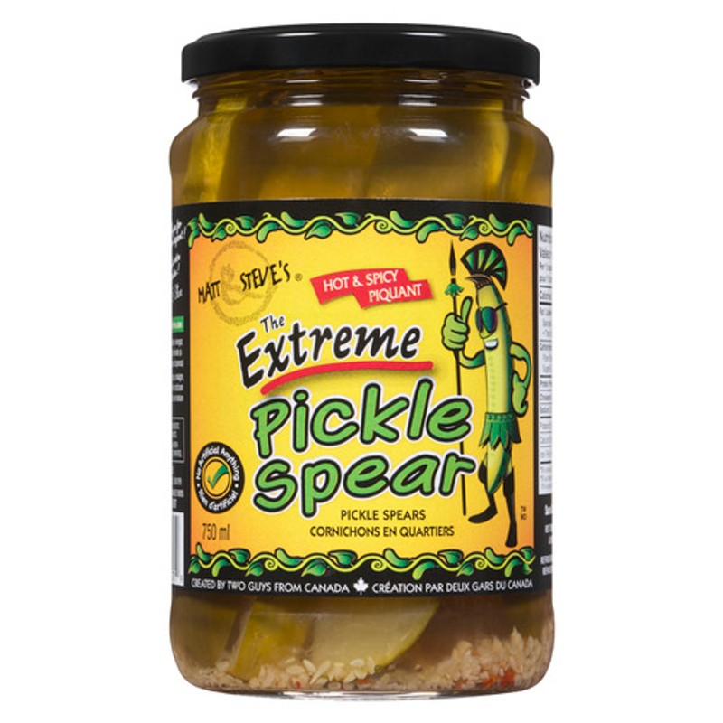 Matt & Steve's The Extreme Pickles Spears Hot And Spicy 750 ml - Voilà ...