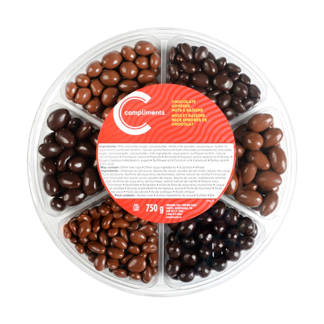 Compliments Chocolate Covered Nuts & Raisins 750 g - Voilà Online ...