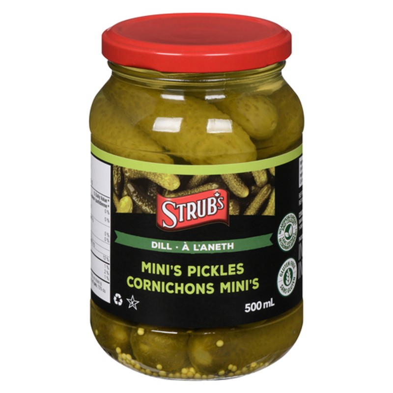 Strub's Mini's Pickles Dill 500 ml - Voilà Online Groceries & Offers