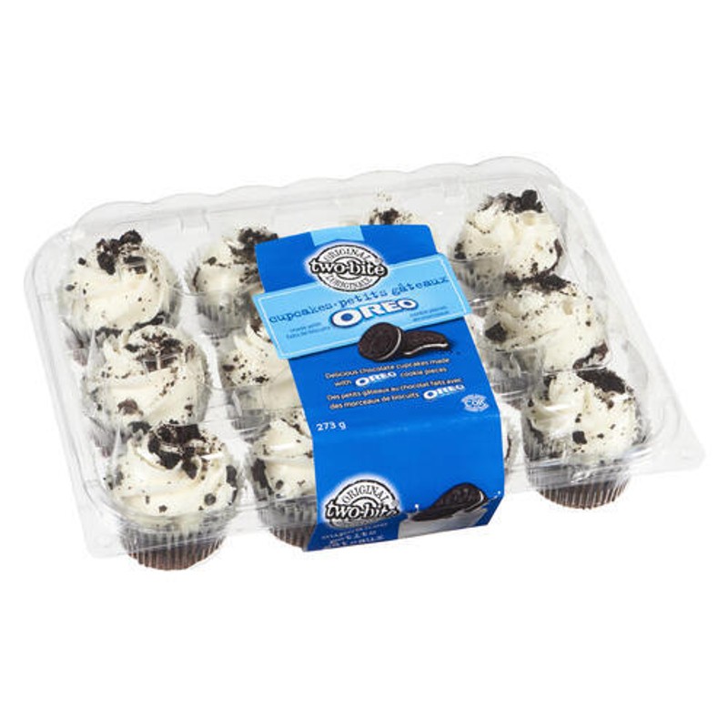 Two Bite Mini Cupcakes Oreo 12 Pack 273 g - Voilà Online Groceries & Offers