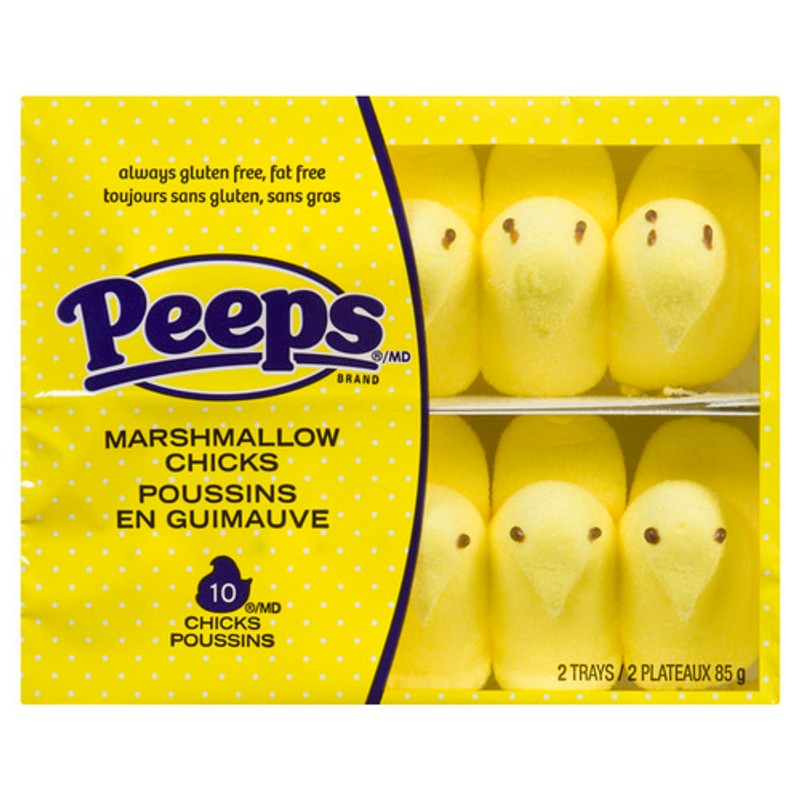Peeps Gluten-Free Marshmallow Chicks Yellow 10 Count 85 g - Voilà ...