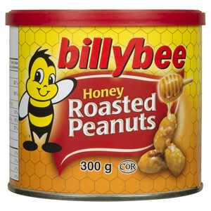 Billy Bee Honey Roasted Peanuts Tin 300 g - Voilà Online Groceries & Offers