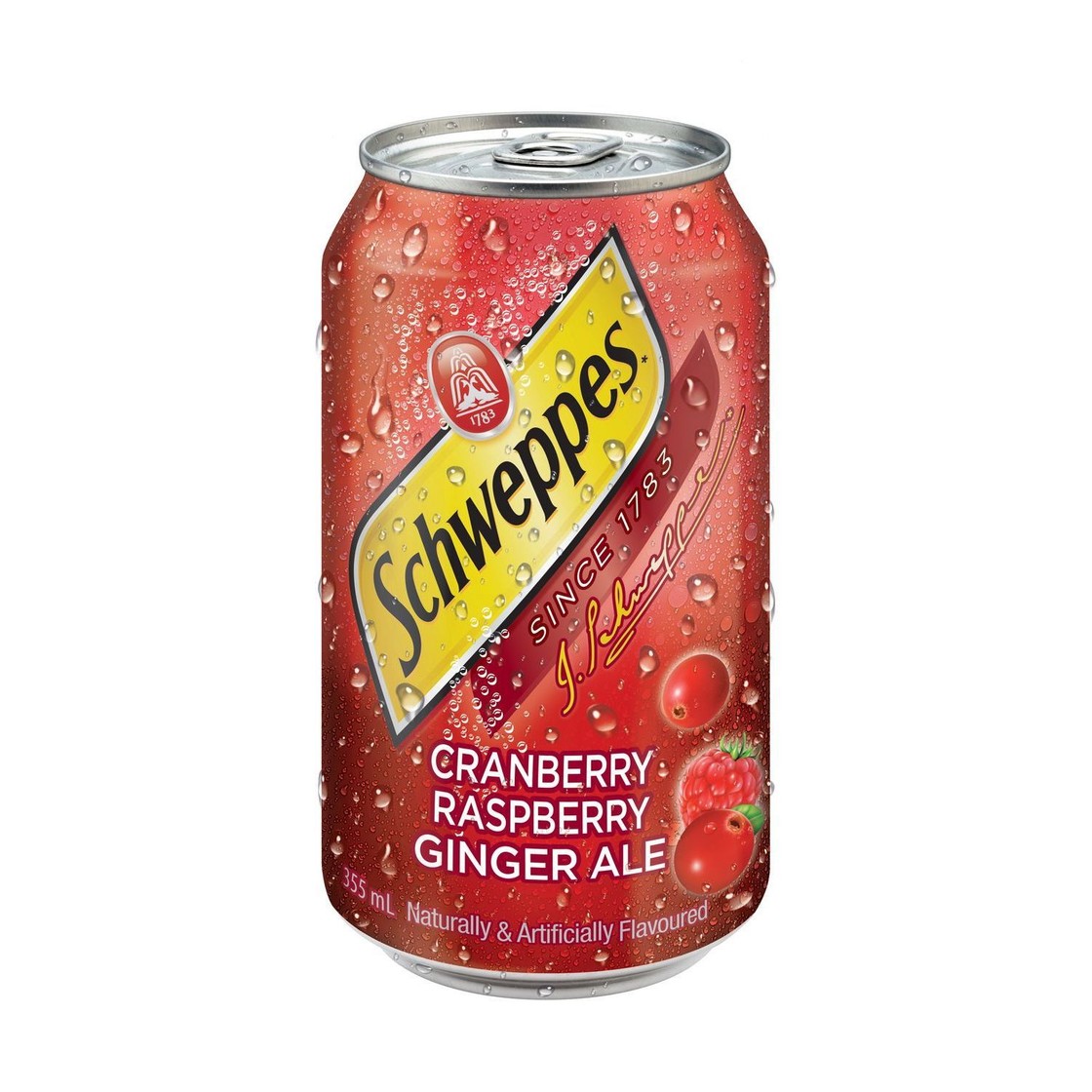 Schweppes Ginger Ale Cranberry Raspberry 355 ml (can) - Voilà Online ...