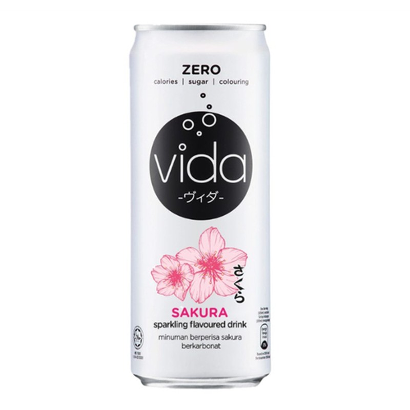 Vida Sparkling Water Sakura 325 ml (can) - Voilà Online Groceries & Offers