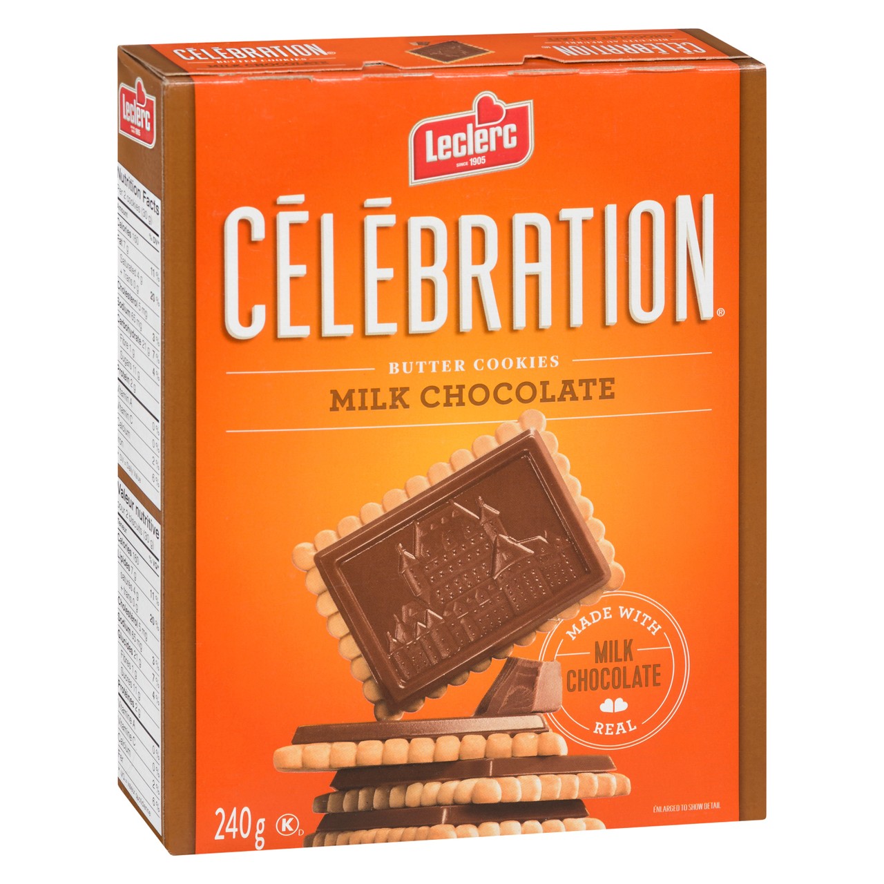 Leclerc Celebration Butter Cookies Milk Chocolate 240 g - Voilà Online ...