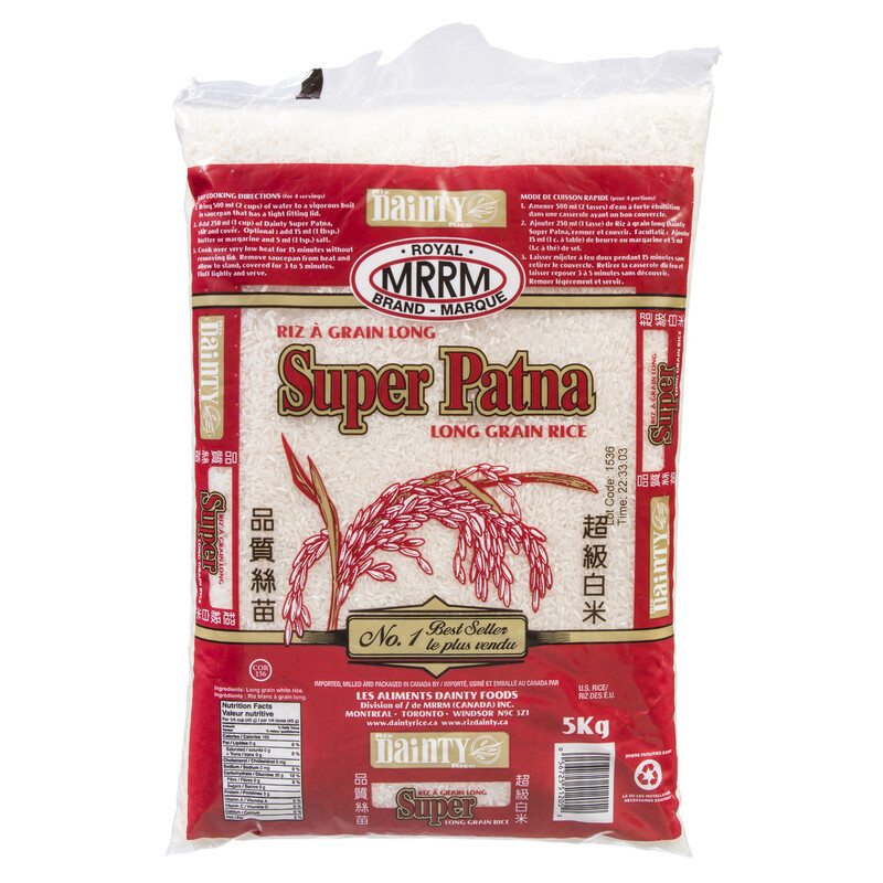Dainty Super Patna Long Grain Rice 5 kg - Voilà Online Groceries & Offers