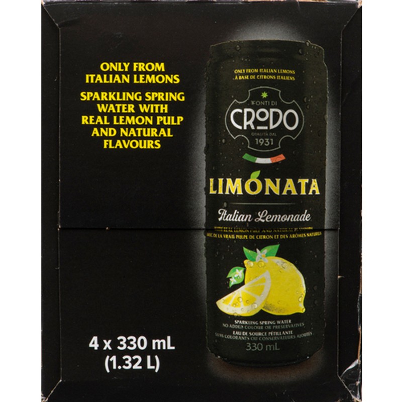Royal Unibrew Crodo Beverage Limonata 4 x 330 ml (cans) - Voilà Online ...