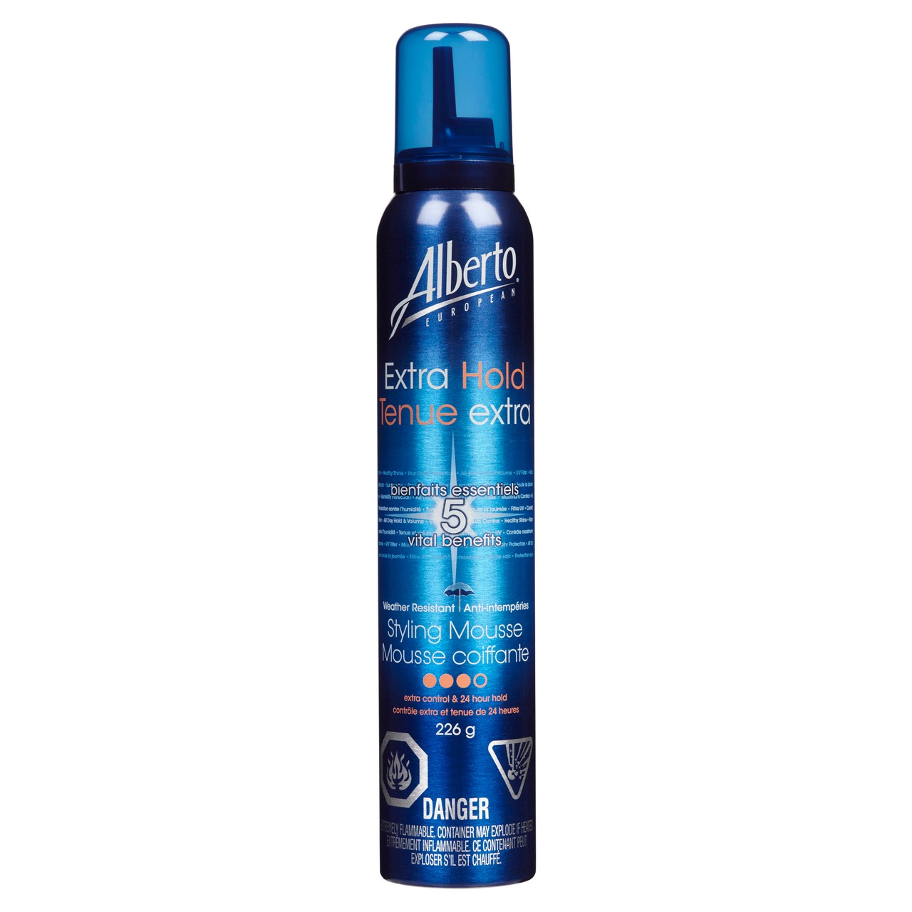 Alberto European Hair Styling Mousse Extra Hold Hair Volumizer 226 g ...
