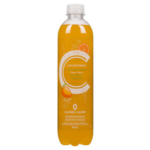 Compliments Sparkling Water Orange Mango 503 ml (bottle) - Voilà Online ...