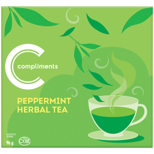 Compliments Tea Peppermint 48 Tea Bags - Voilà Online Groceries & Offers