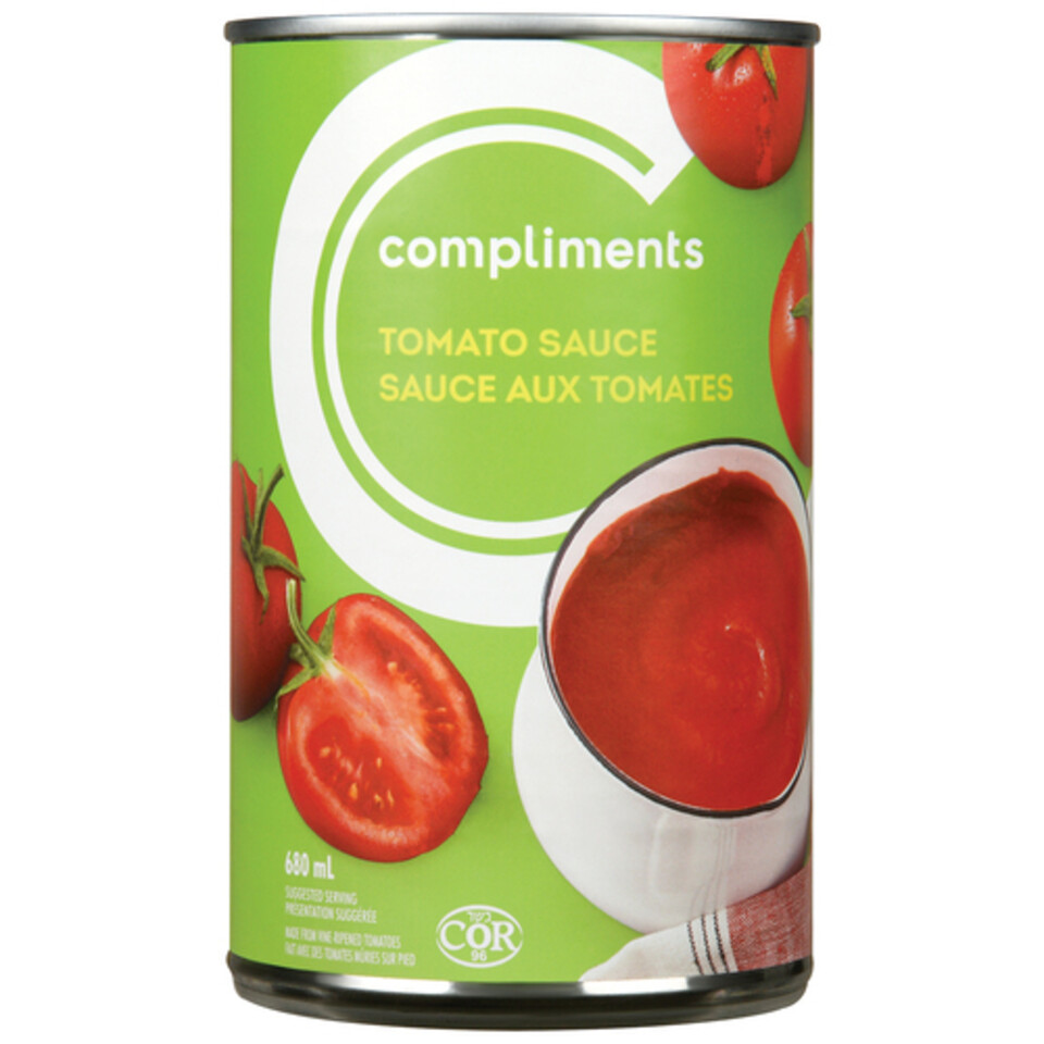 Compliments Canned Tomato Sauce 680 ml - Voilà Online Groceries & Offers