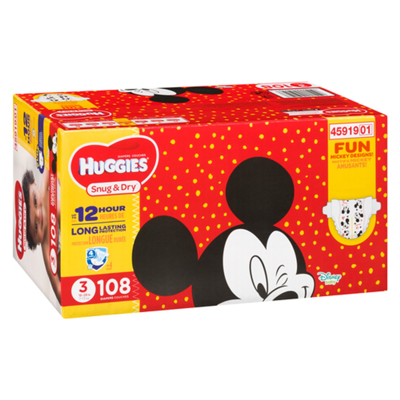 Huggies Snug & Dry Diapers 108 Count - Voilà Online Groceries & Offers